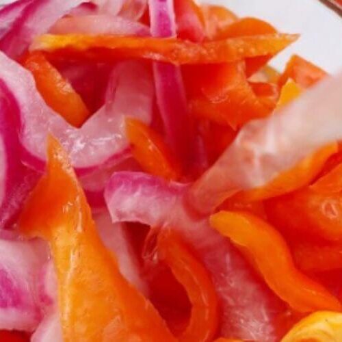 Receta de Encurtido de Cebolla y Pimiento《 Casera y Fácil 》 ️
