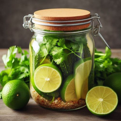 Receta de Encurtido de Cilantro y Limón《 Casera y Fácil 》 ️